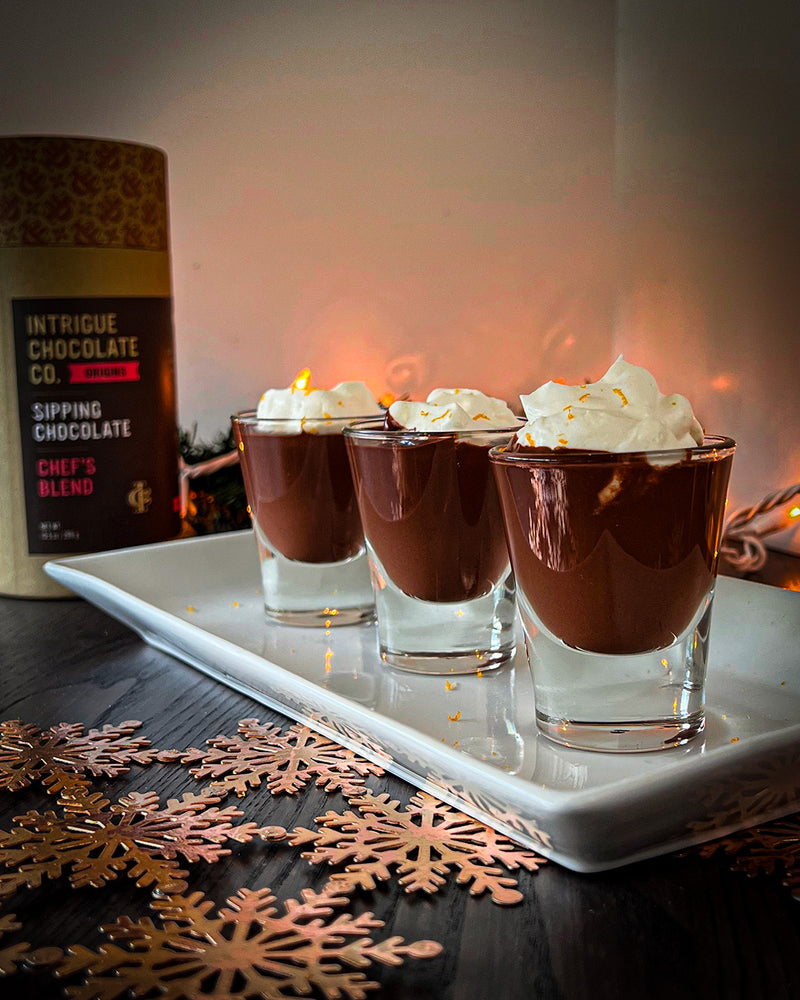Sipping Chocolate Shooters - Intrigue Chocolate Co.