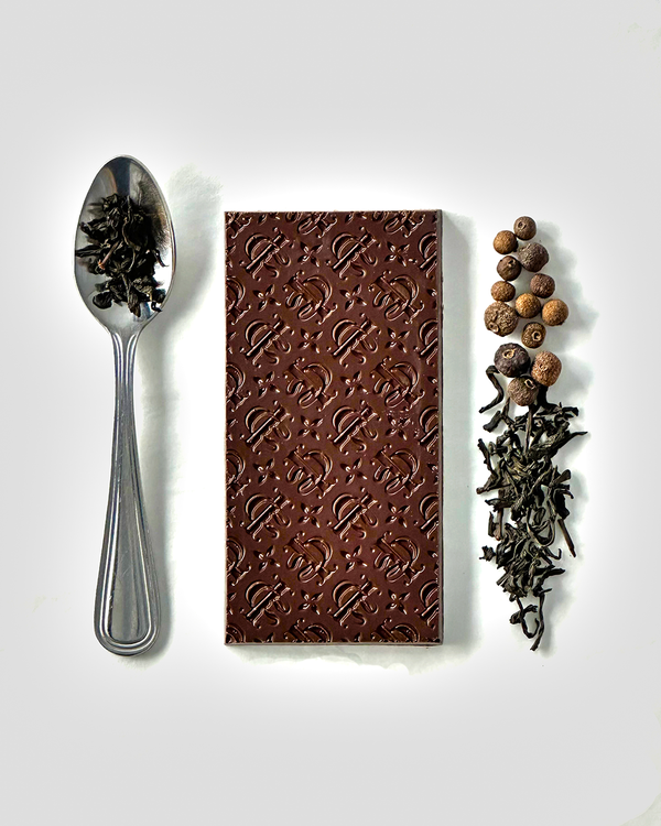 Smoked Tea + Allspice - Intrigue Chocolate Co.